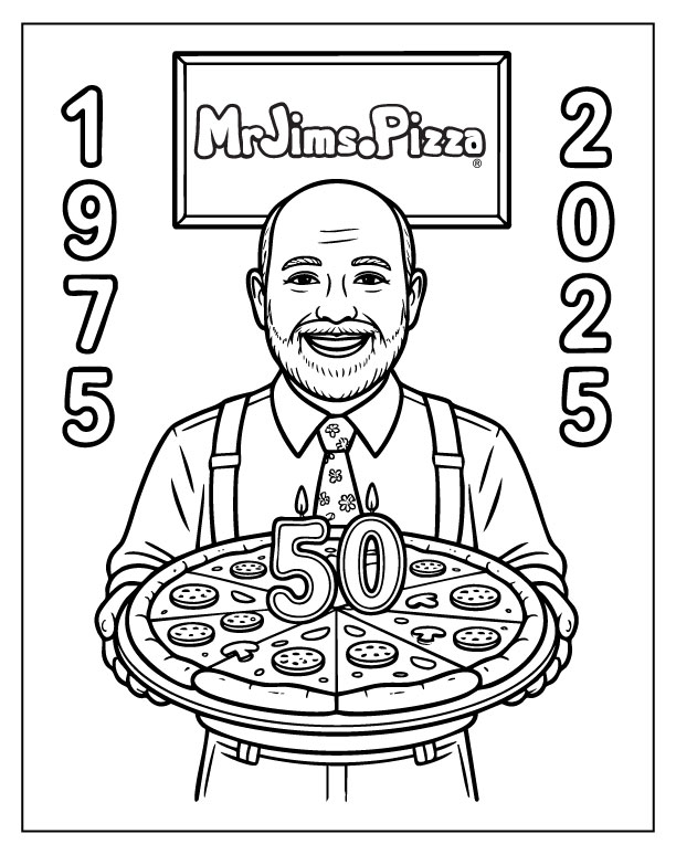 50th Anniversary Coloring Pages